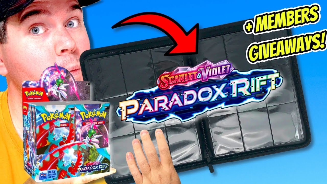 [LIVE] 🔴 Building My Paradox Rift Pokémon Binder! | Member Giveaways ...