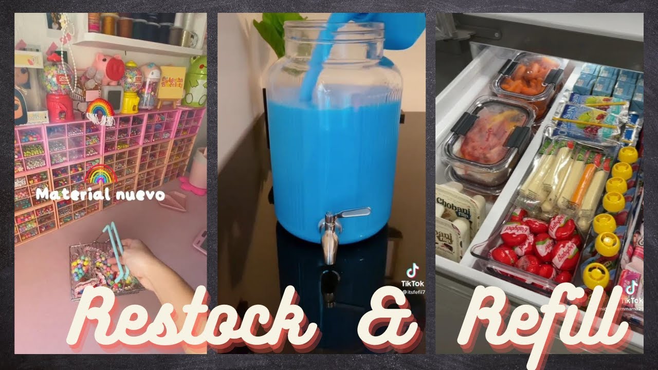 8 minutes of Restocking and refilling | ASMR satisfying videos | TikTok ...