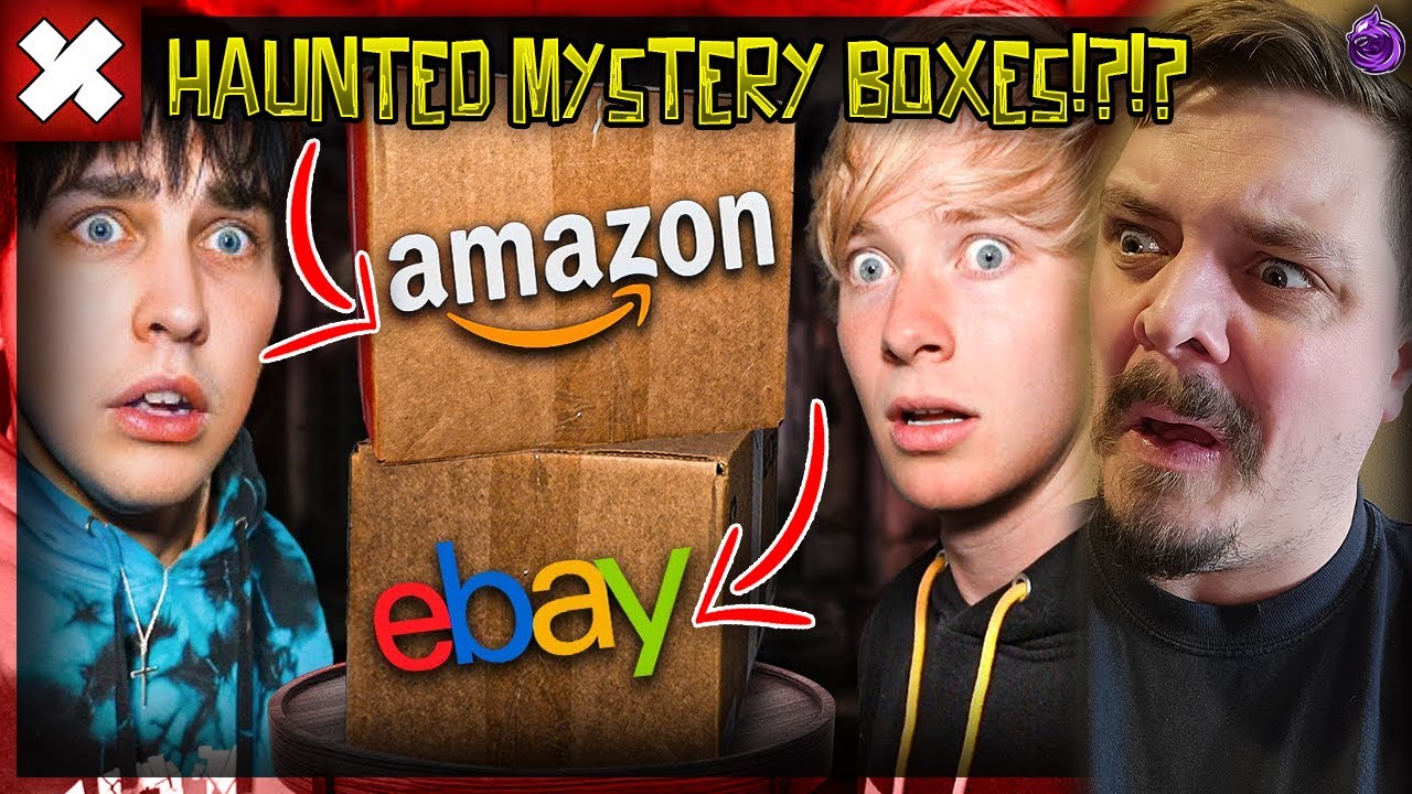 Sam and Colby Reacts - Opening Haunted Mystery Boxes (Amazon Vs Ebay ...