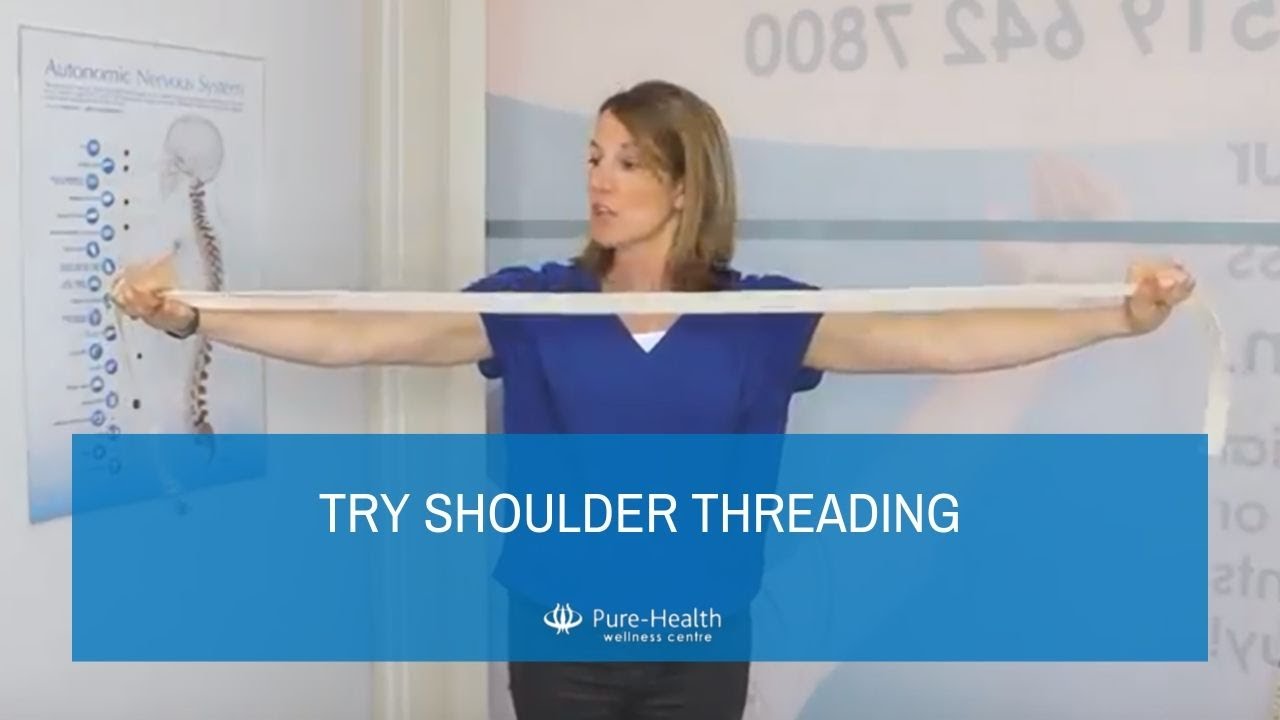 How to fix tight shoulders -try shoulder threading - YouTube
