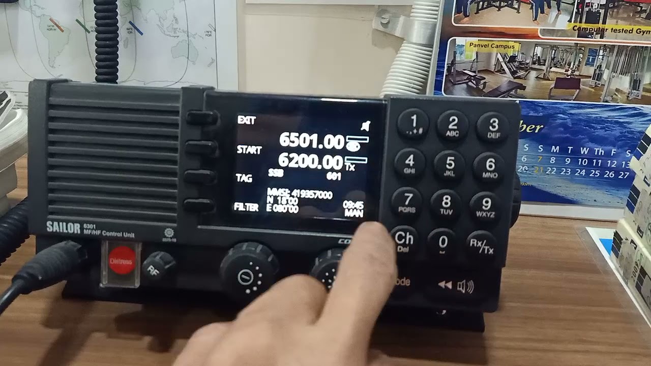 Gmdss Practical ( MF/HF DSC Sailor 6301 ) - YouTube