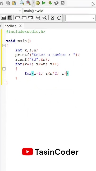 Star Pattern 11 Program In C Language Tasincoder Youtube