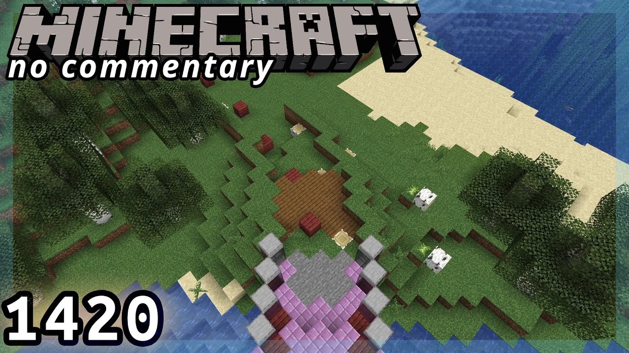 Late-Game Minecraft 1420 :: Ramp Down from the Purpur Bridge - YouTube