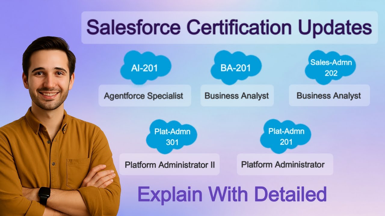 Salesforce Certification 2025 Updates: AI-201, BA-201, Sales-Admn-202 ...