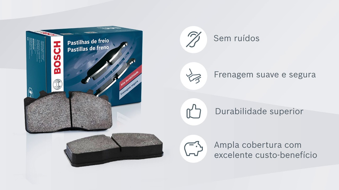 Pastilhas de Freio Tradicionais Bosch - YouTube