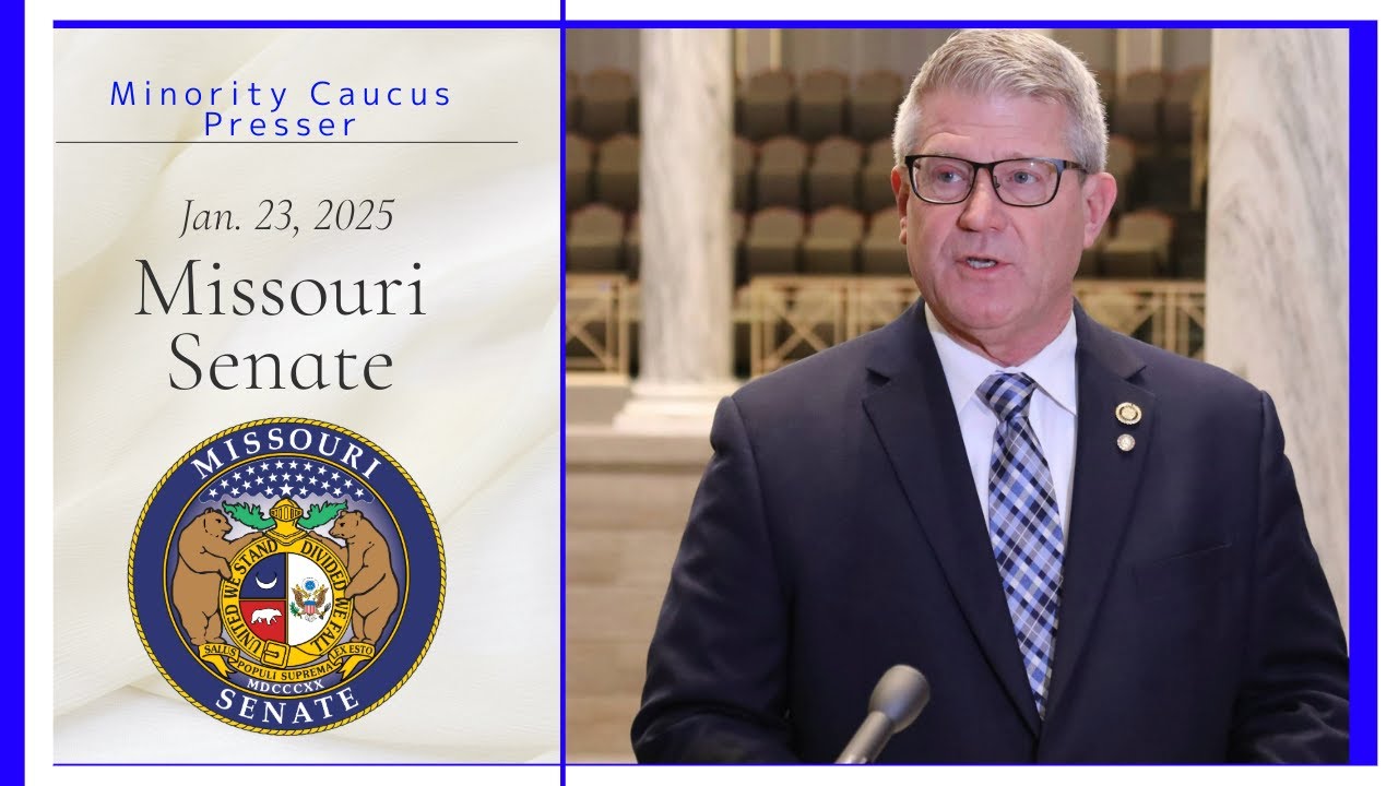 Missouri Senate Minority Caucus Press Conference from Jan. 23, 2025 ...