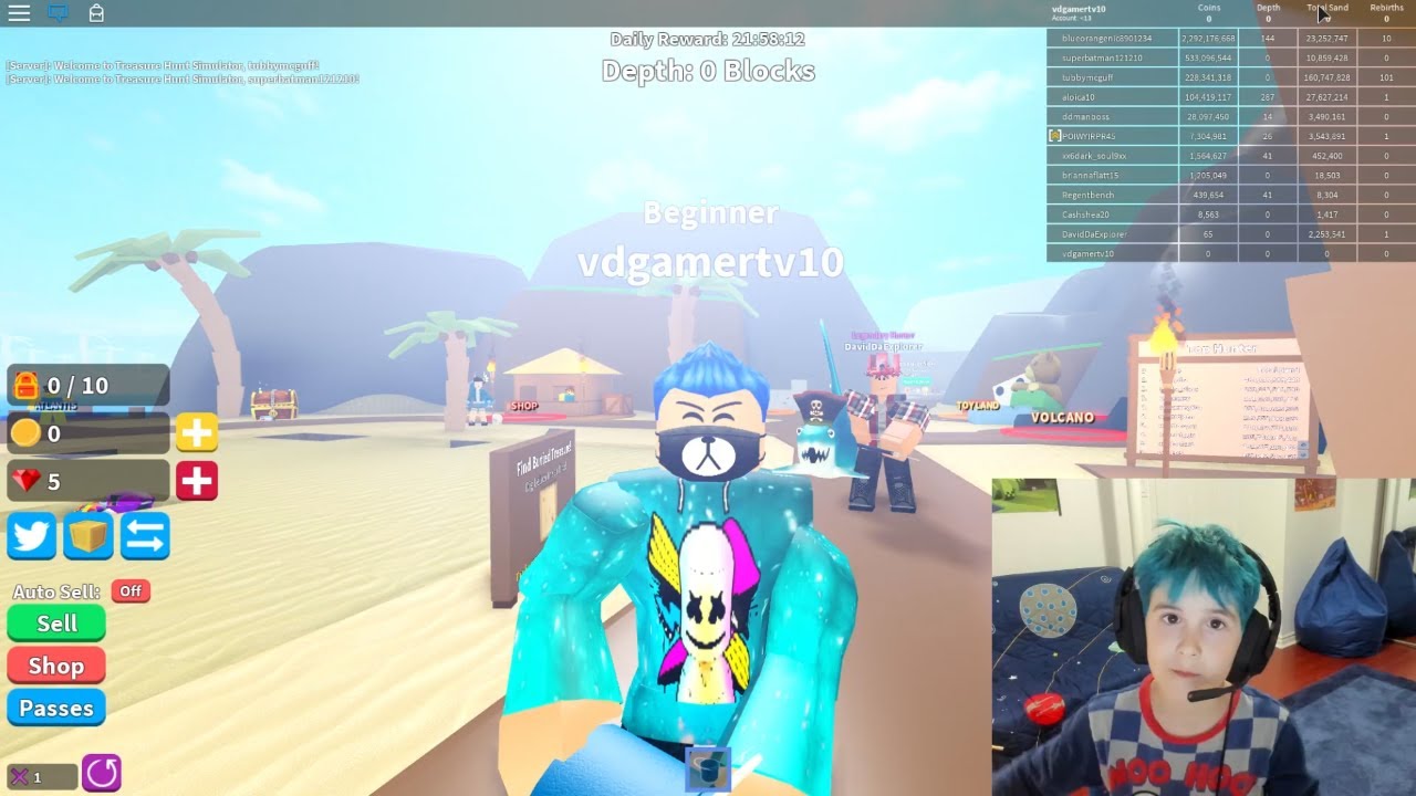 TREASURE HUNT SIMULATOR - Roblox - YouTube