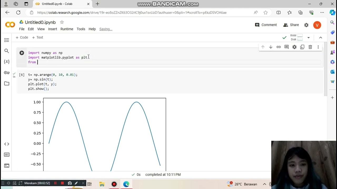 Pembuatan Sinyal sederhana menggunakan bahasa python - YouTube