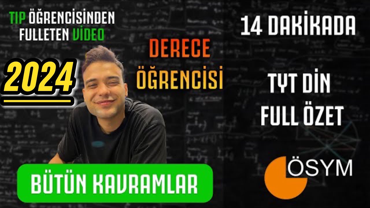 TYT DİN FULL TEKRAR ️ | KAVRAMLARLA SON TEKRAR | tıpçıdan tavsiyeler # ...