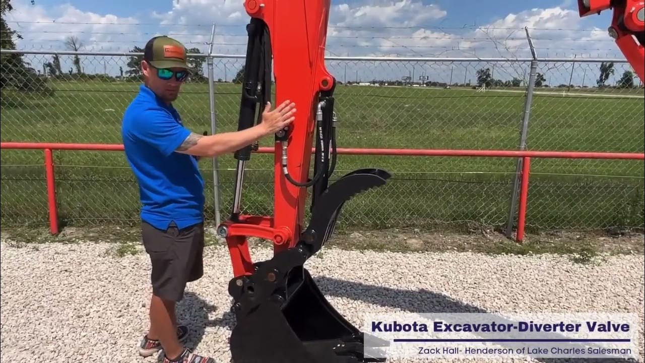 Kubota Excavator- Diverter Valve - YouTube