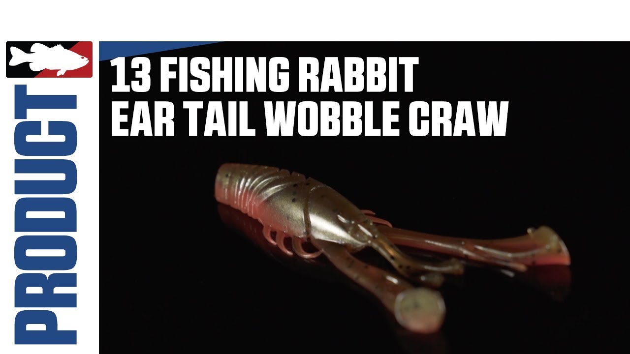 13 Fishing Rabbit Ear Tail Wobble Craw Product Video - YouTube