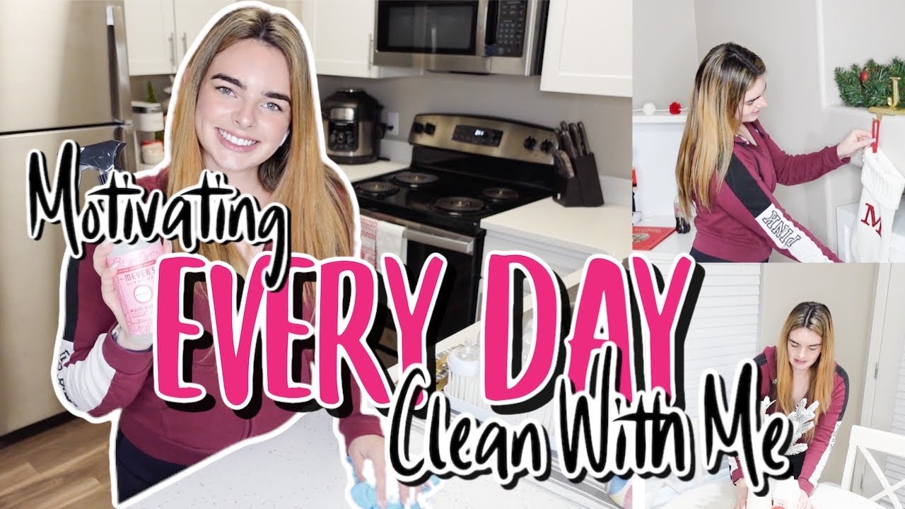 REALISTIC EVERYDAY CLEAN WITH ME // CLEANING MOTIVATION - YouTube