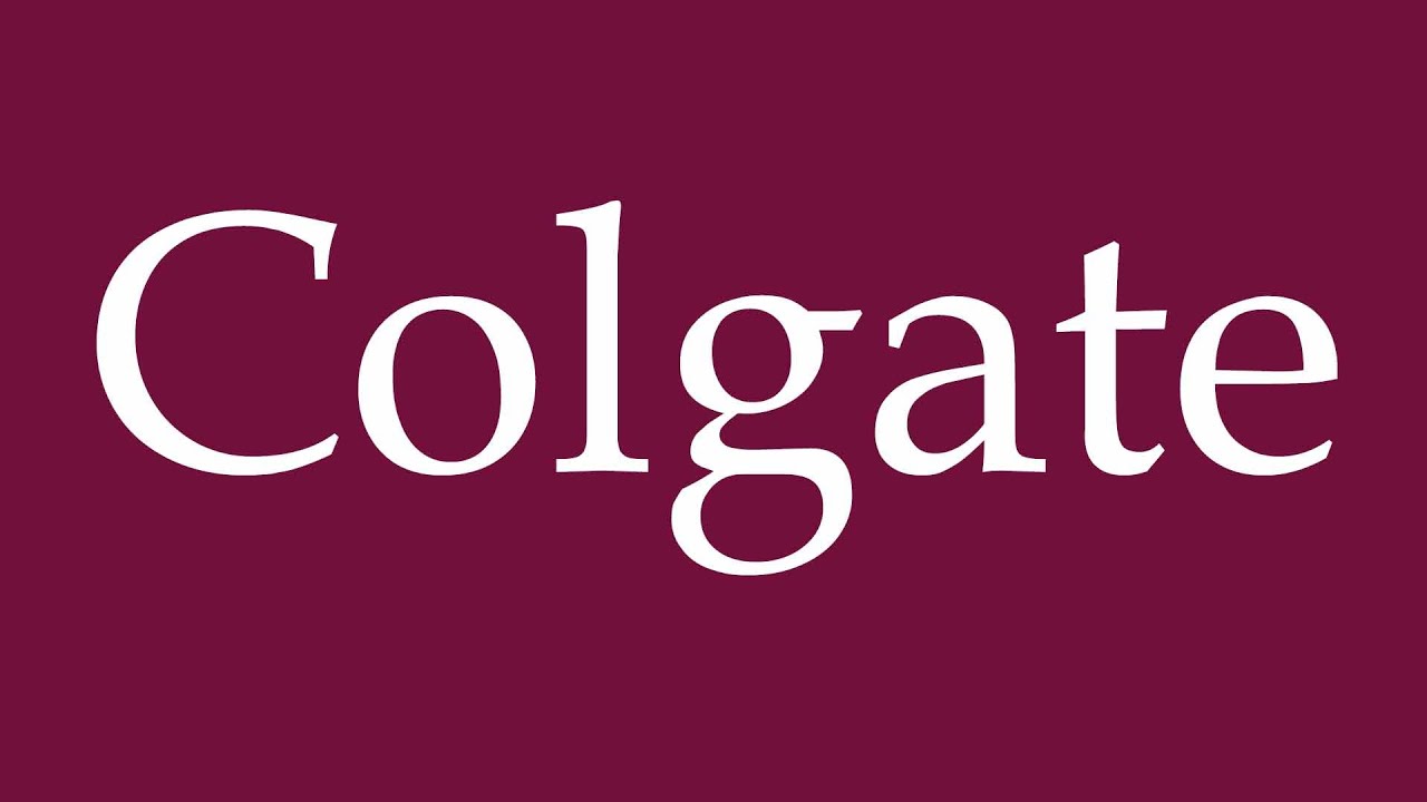 How to Pronounce ''Colgate'' Correctly in German - YouTube