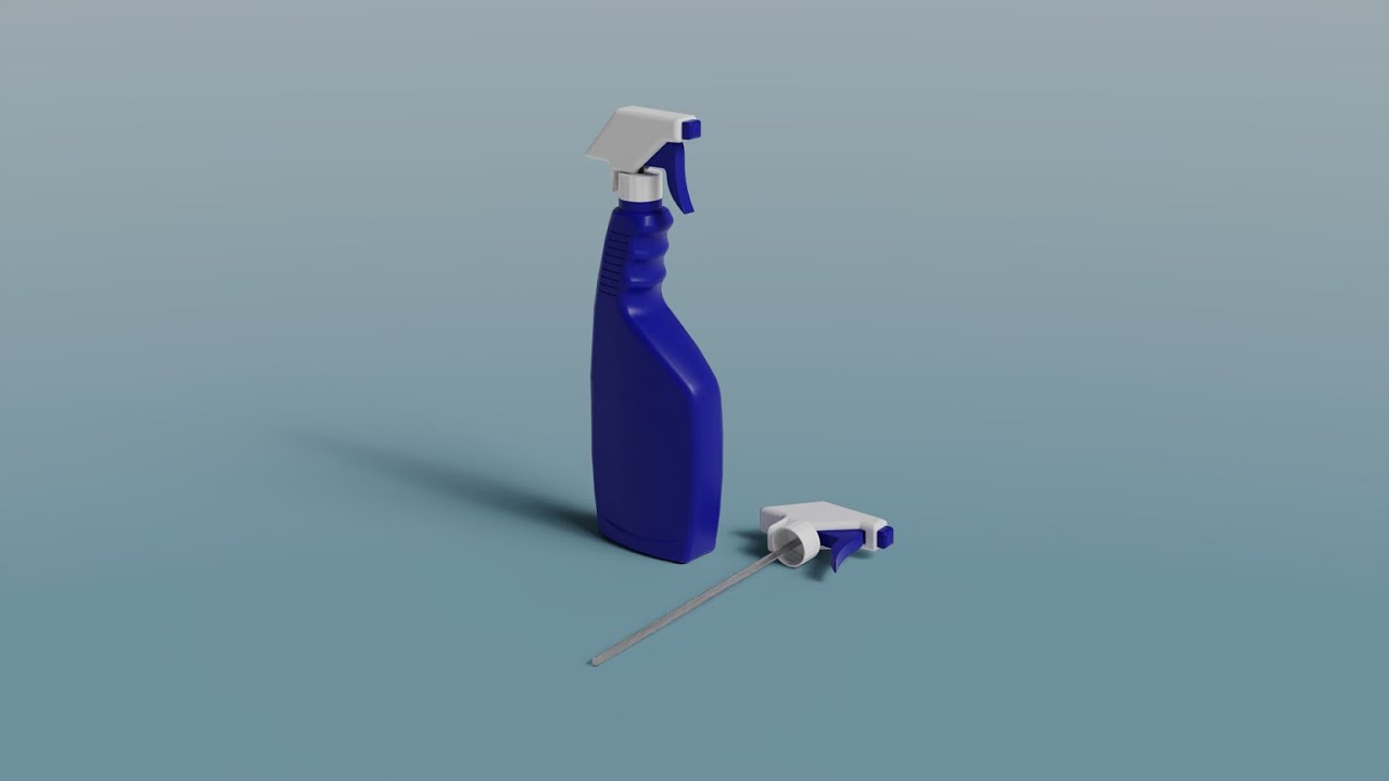 Spray Bottle Design / Resine printer / 3D Bottle Mold / 3D modeling ...
