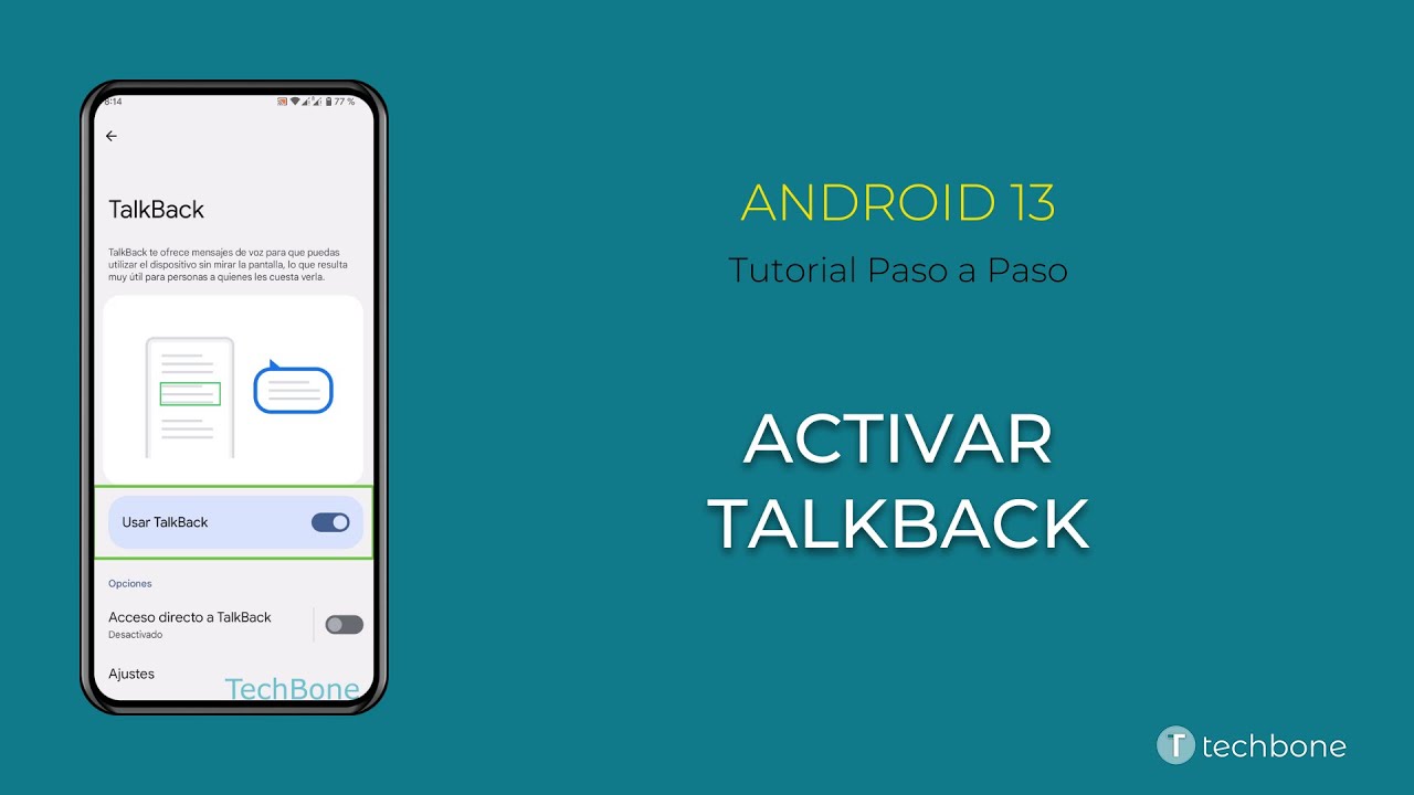 Activar TalkBack [Android 13] - YouTube