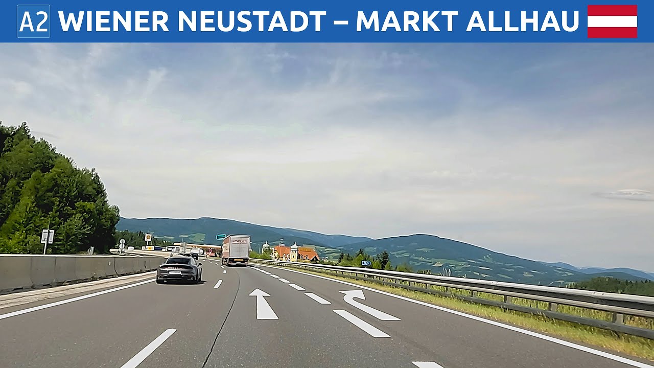 Driving in Austria. Süd Autobahn between Vienna and Graz. 4K - YouTube