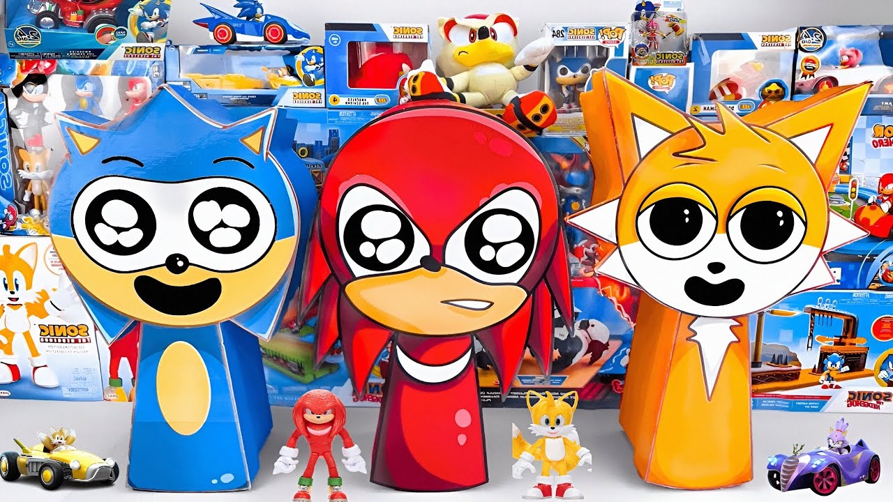 Sonic the Hedgehog Toy Collection Unboxing ASMR | Sonic, Knuckles ...