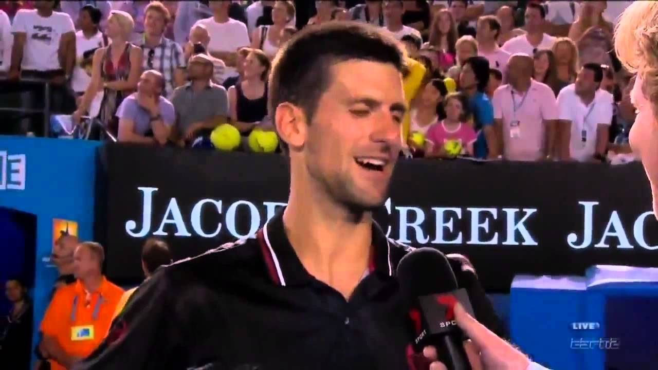Novak Djokovic Very Funny Interview HD - YouTube
