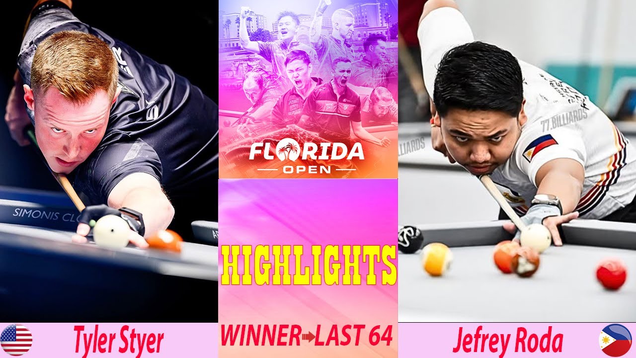 HIGHLIGHTS | Tyler Styer vs Jefrey Roda | Florida Open Pool ...