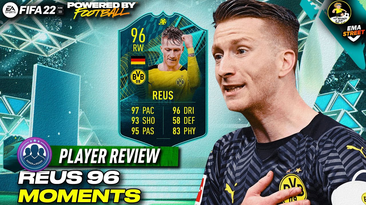REUS 96 MOMENTS PLAYER REVIEW /// FIFA 22 PLAYER REVIEW ITA - YouTube