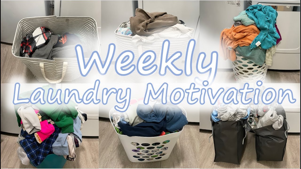 WEEKLY LAUNDRY MOTIVATION | BUSY MAMA OF FOUR & LOTS OF LAUNDRY | LOADS ...