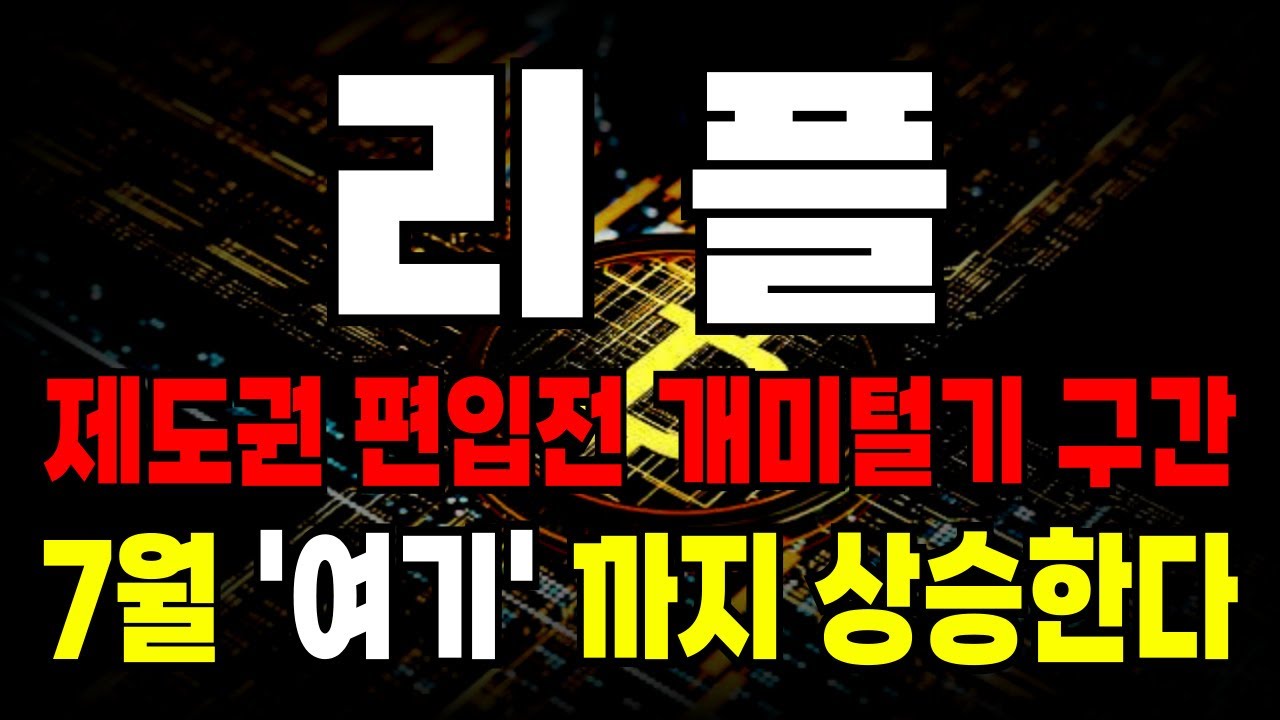 리플 대응전략 제도권 편입전 털기구간 7월 여기까지 상승합니다 Sec와의 향후 움직임 전략 리플 리플코인 리플대응전략