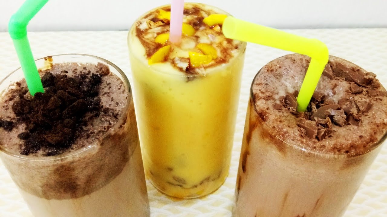 Summer special three types of milkshake recipes for 2020 - YouTube