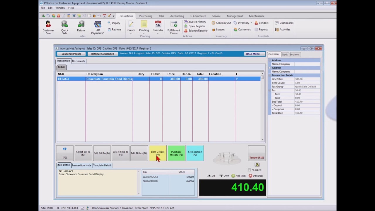 Creating "Inactive" Inventory in POSitive Products - YouTube