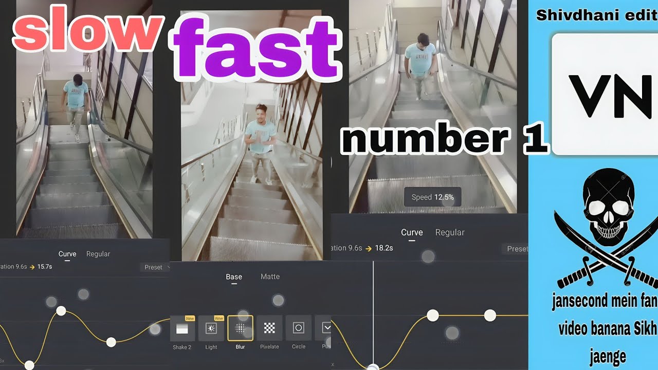 slow fast video editing wala #slow #fast number 1 new trick vn slow ...