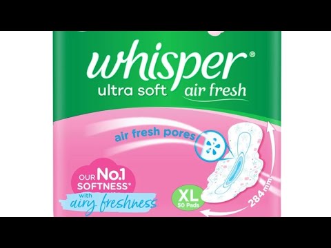 whisper pads| Whisper ultra soft air fresh Pad Unboxing - YouTube