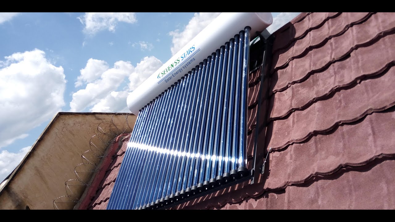 Solar Water Heater Installation - YouTube