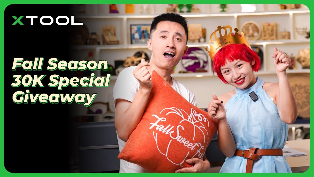 xTool 30K Giveaway Special | Fall Season Gift Making - YouTube