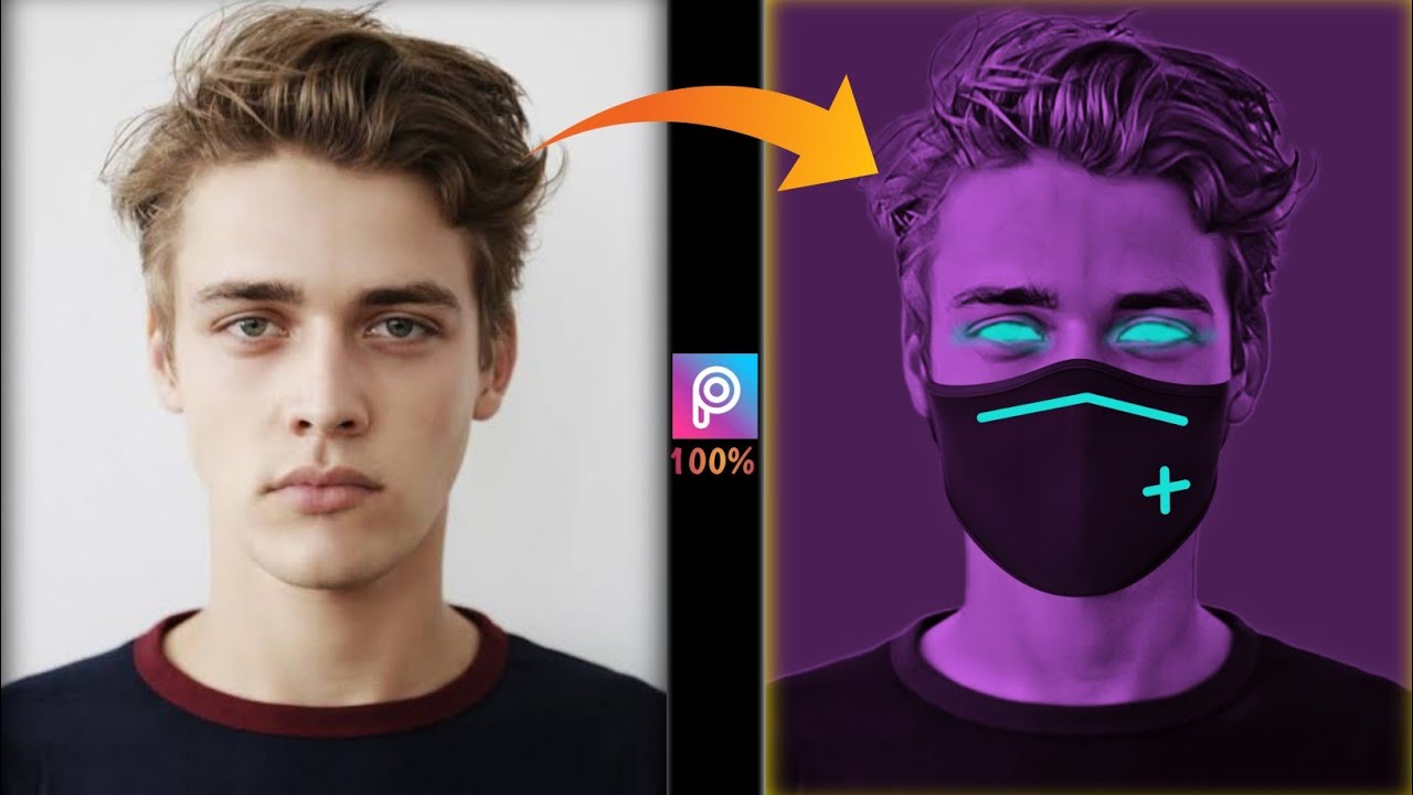 Neon Glowing Vector Art In PicsArt || Vector art photo editing in 2023 ...