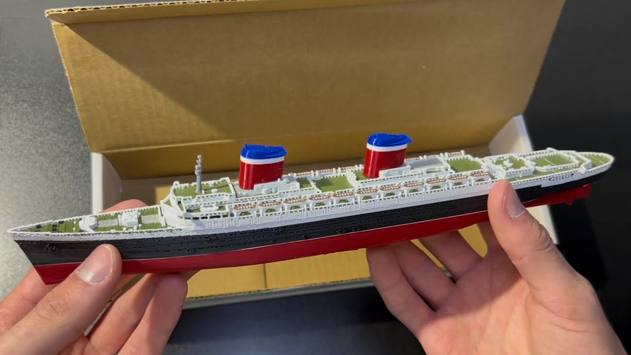 SS United States Model Ship Unboxing and Review - YouTube