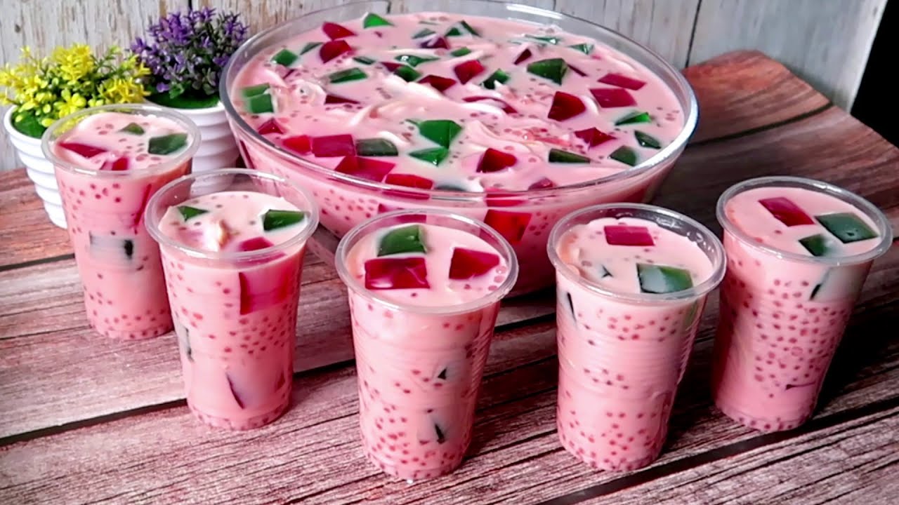 Summer Dessert Recipe At Home I Buko Tapioca Jelly Dessert - YouTube