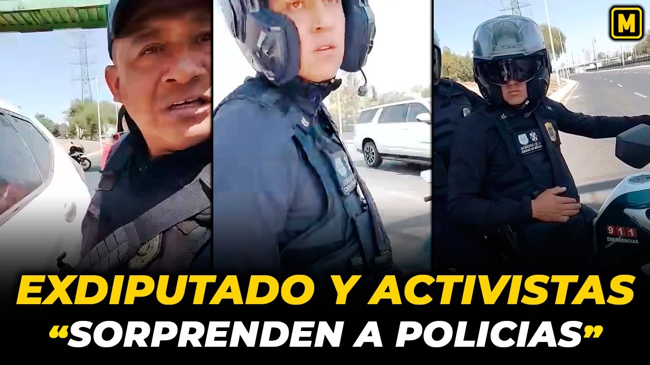 Exdiputado sorprende a Oficiales de SSC en CDMX - YouTube