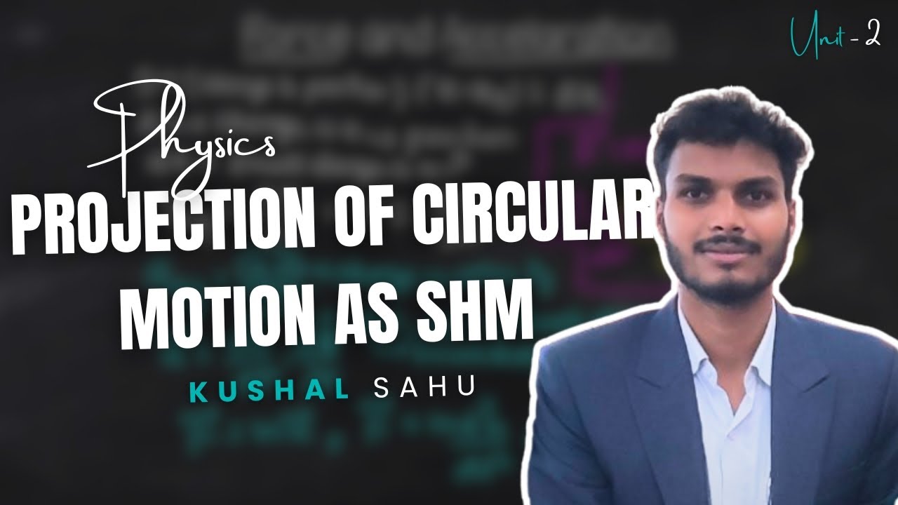 L16 Projection of circular motion as SHM | Professor Sahu - YouTube