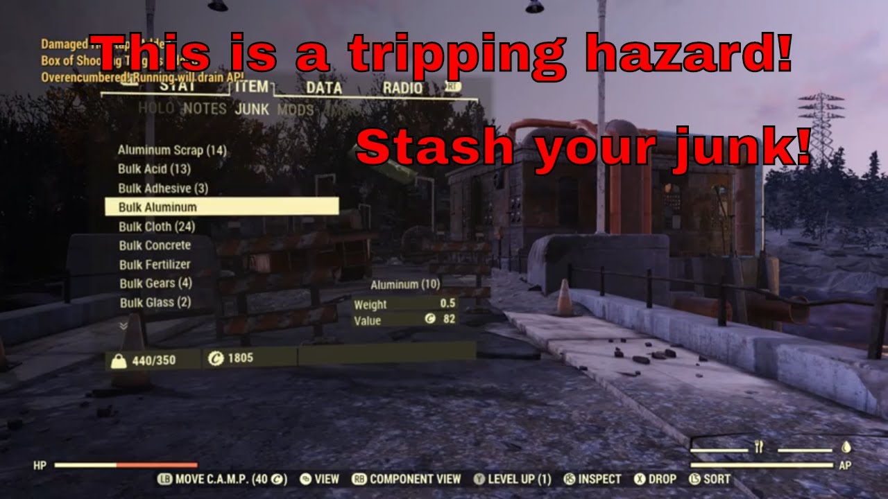 How to Get Lots of Junk Quickly in Fallout 76 - YouTube