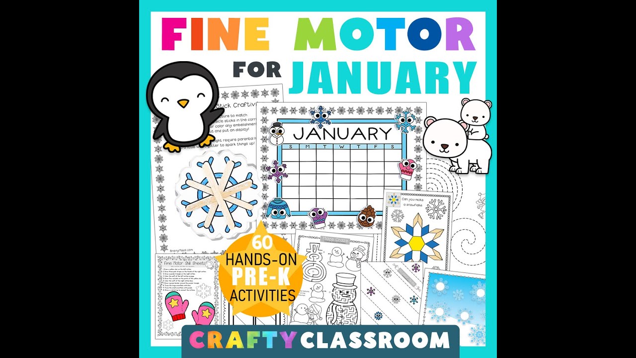 Fine Motor Skills for January - YouTube