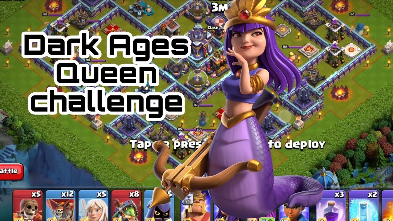 Dark Ages Queen challenge || New Challenge || New Coc challenge - YouTube