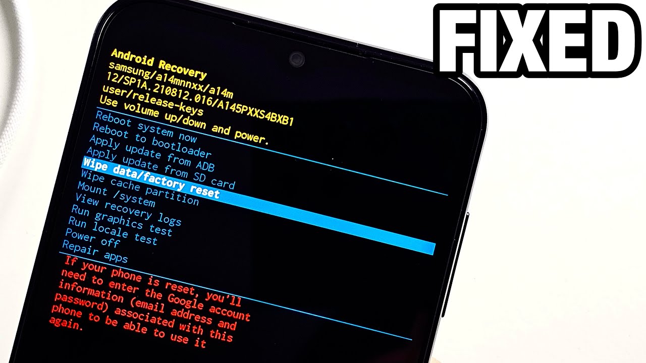 Samsung Galaxy A14 Not Going Into Recovery Mode? SOLVED - YouTube
