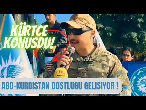 ABD Özel Tim Komutani, Kurd HAT Özel Timi önünde Kürtce konusdu! YPG-ABD Dostlugu 2022! YENi!