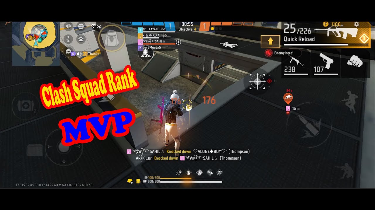 Clash Squad Rank Full Interesting Match And MVP 👿👿🔥🔥 - YouTube
