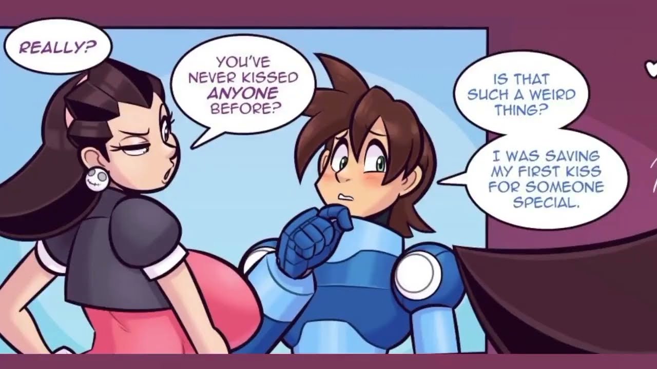 Mega Mans first kiss - YouTube