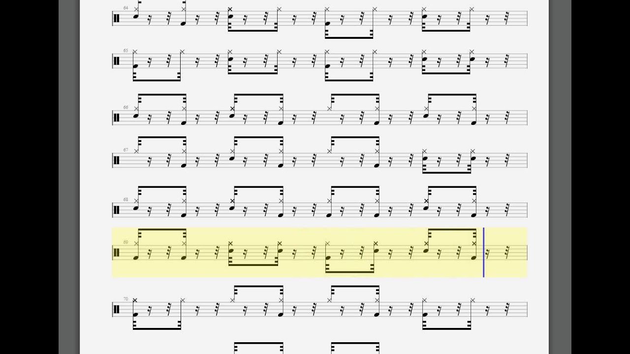 Metallica The Thing That Should Not Be Drum tablature - YouTube