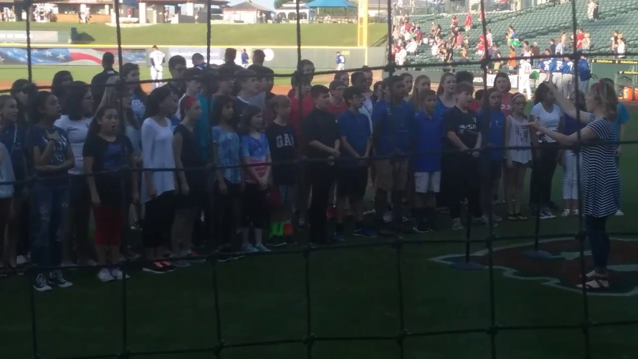 Cedar Valley Middle School Choir at the Round Rock Express - YouTube