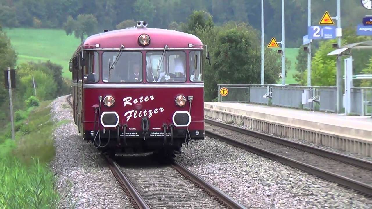 Schienenbus VT 98 " Roter Flitzer " On Tour - YouTube
