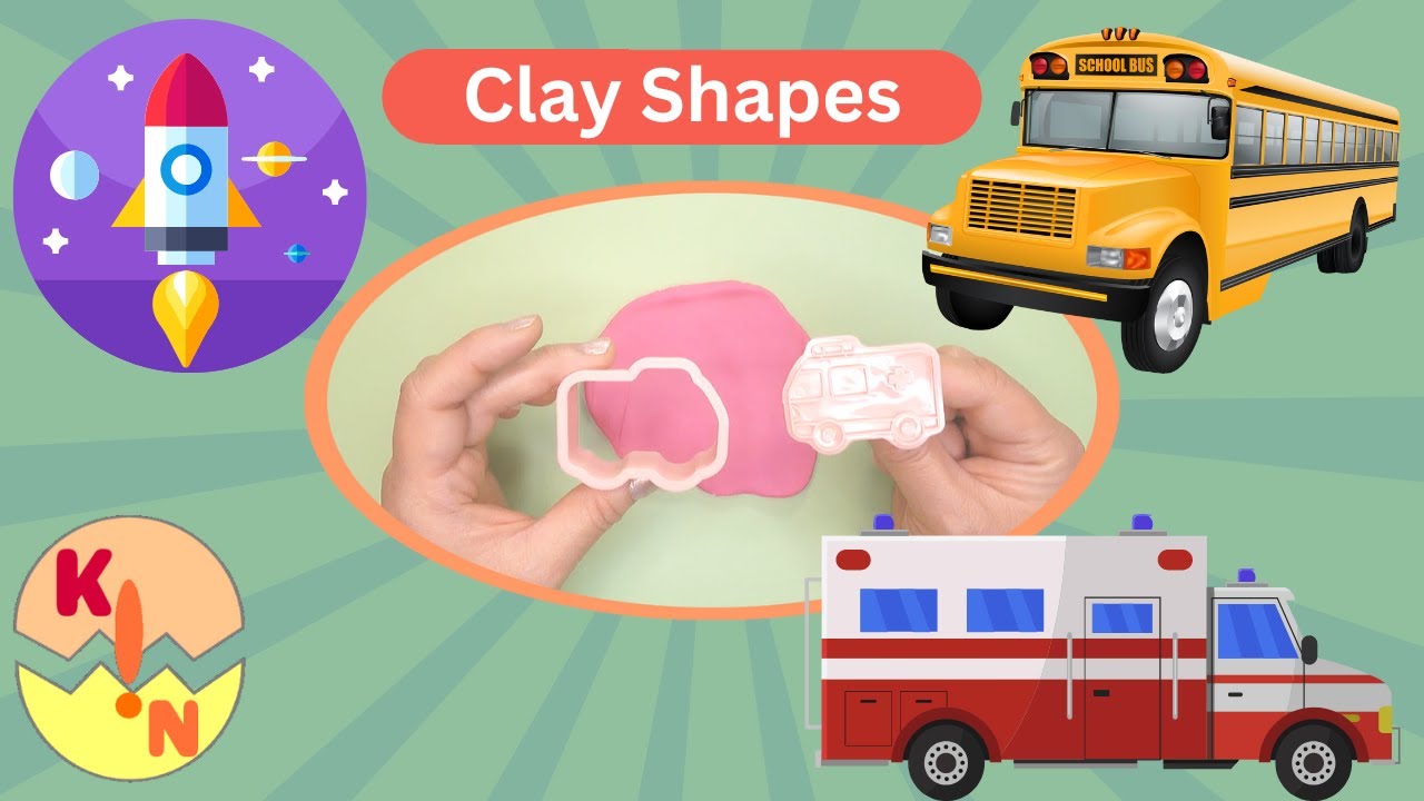 Learn Colors, Words and Making Clay Shapes for Kids & Toddlers ...