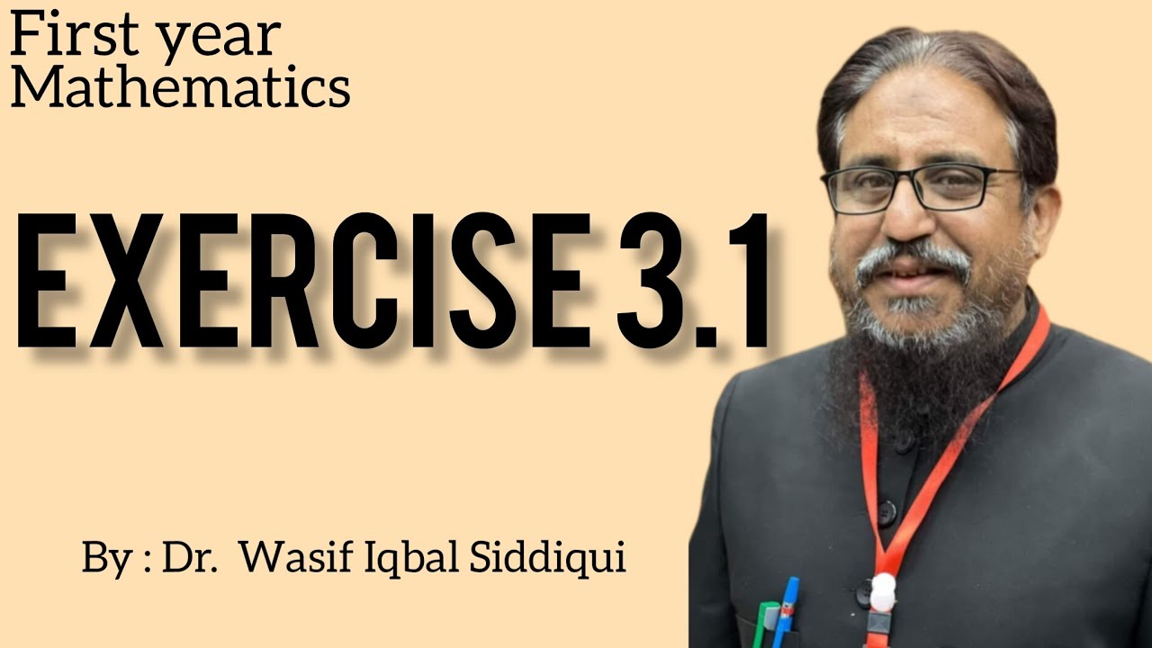 Exercise 3.1 | First Year Chapter 03 | Mathematics - YouTube