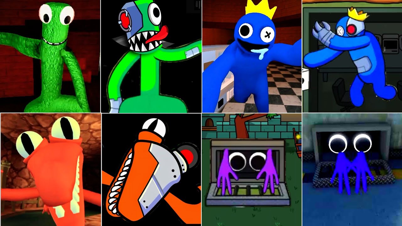 Roblox Rainbow Friends All Characters Vs Android Survivor Rainbow ...